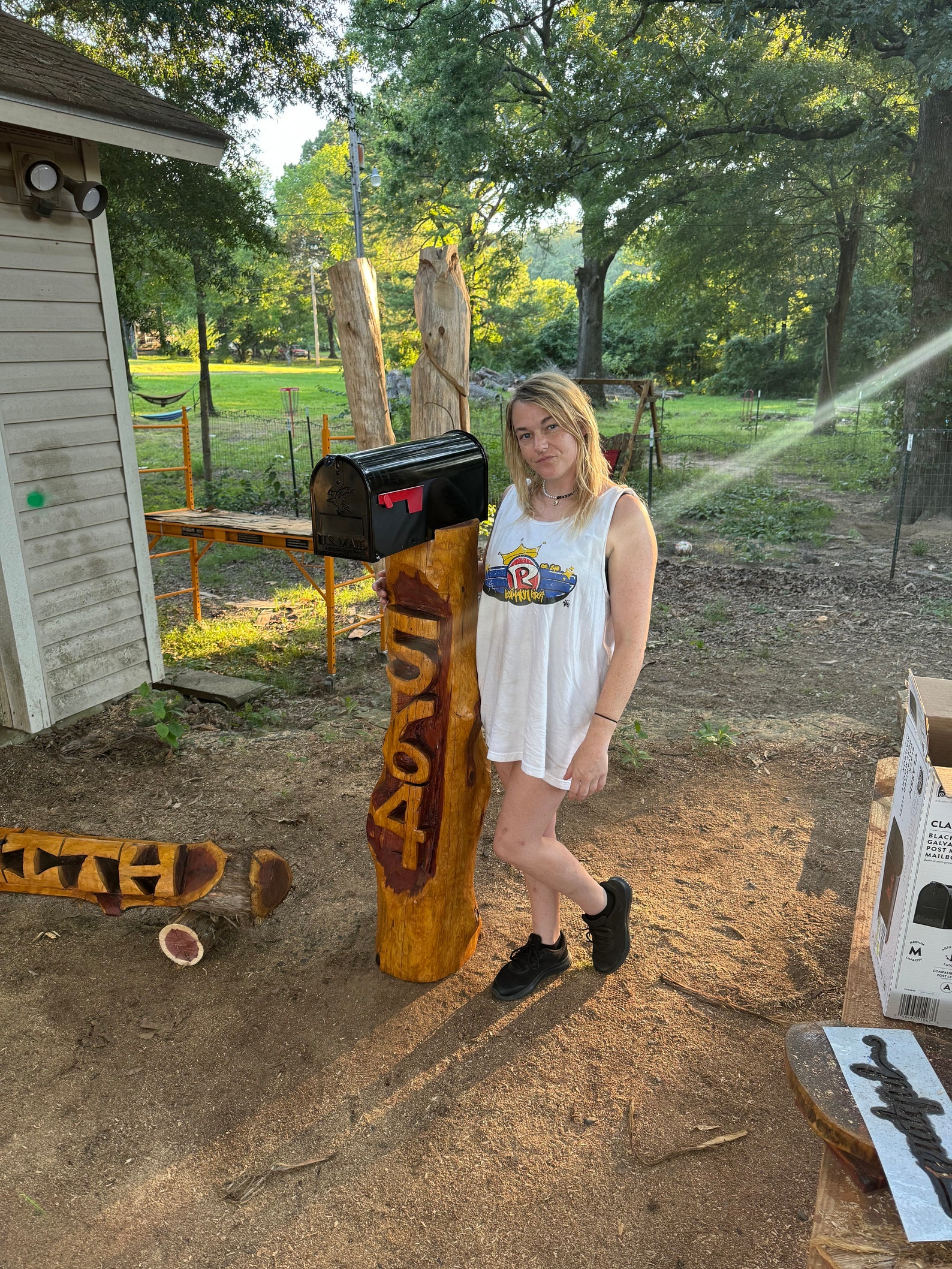 Mailbox Log Carving - Etsy