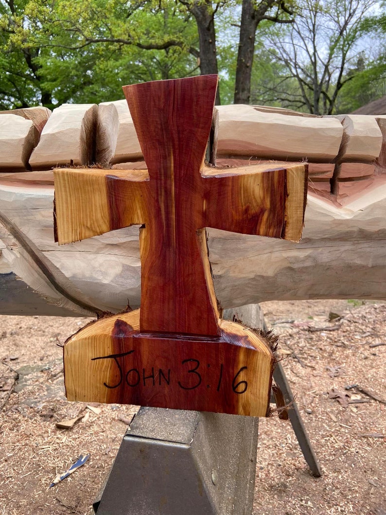Cedar Crosses Chainsaw Carved - Etsy