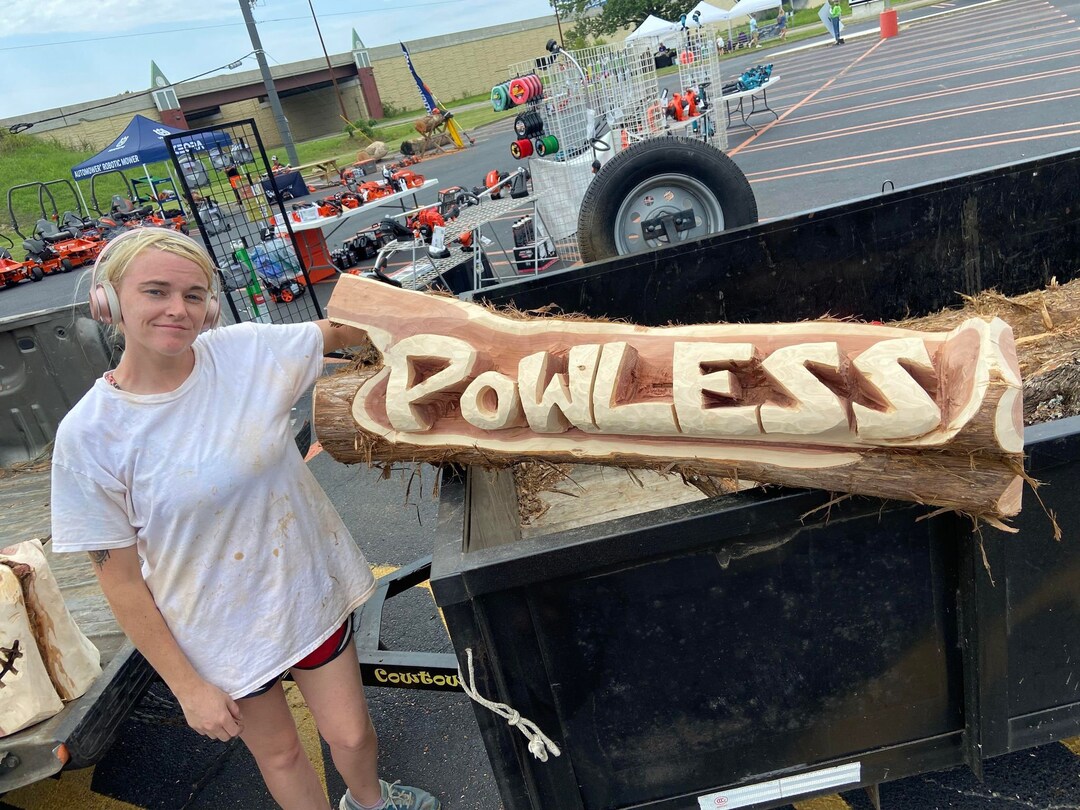 Name Log Chainsaw Carving 4ft FREE SHIPPING / LIFETIME Warranty - Etsy