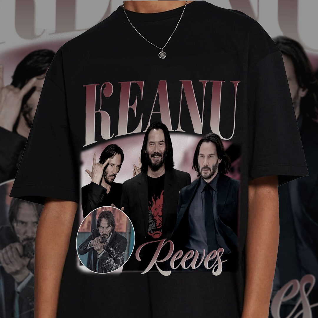Keanu Reeves Shirt Keanu Reeves Homage Tshirt Keanu Reeves Etsy