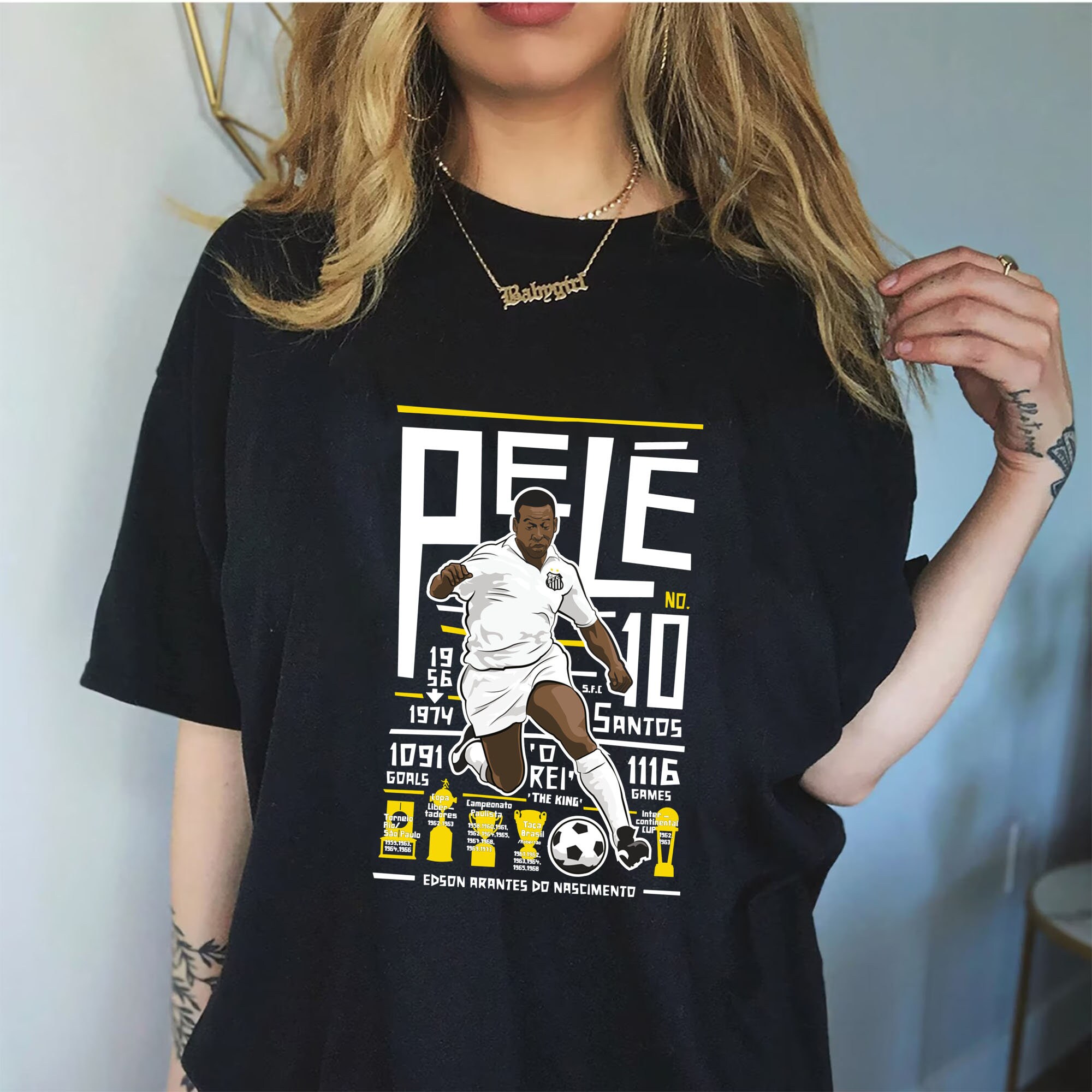 Rip Legend Soccer Vintage Shirt, Pele Brazil Legend Shirt, Legend Pele ...
