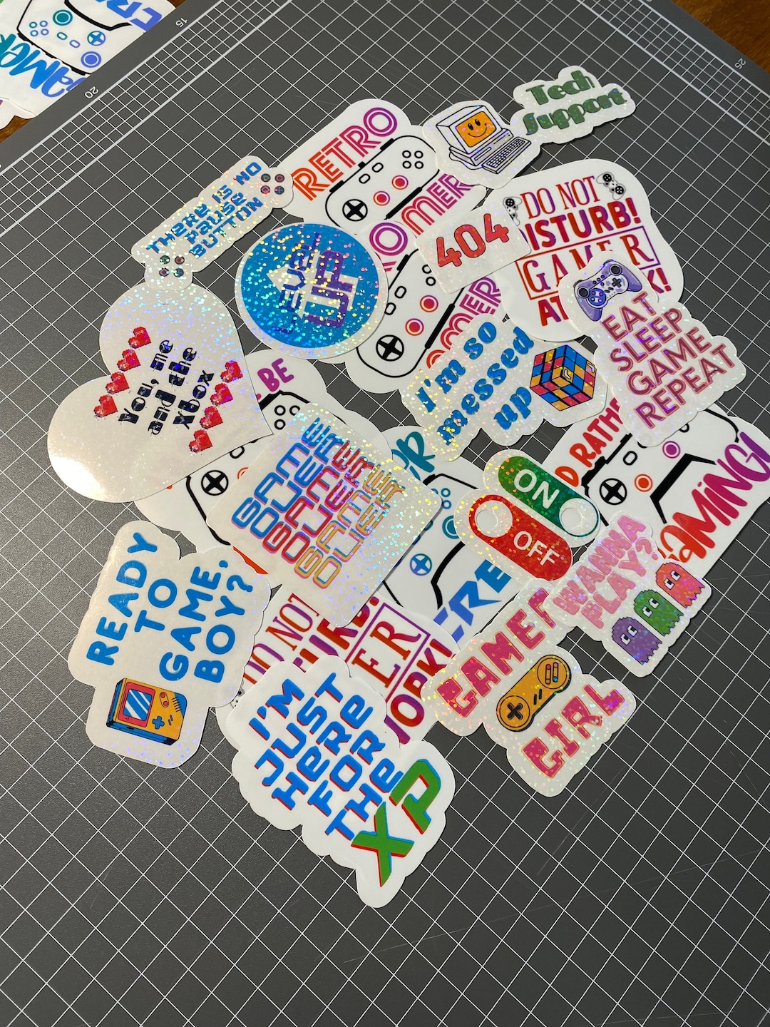 Gamer Sticker Bundle, Retro Stickers, Gaming Gifts, Gaming Quotes ...