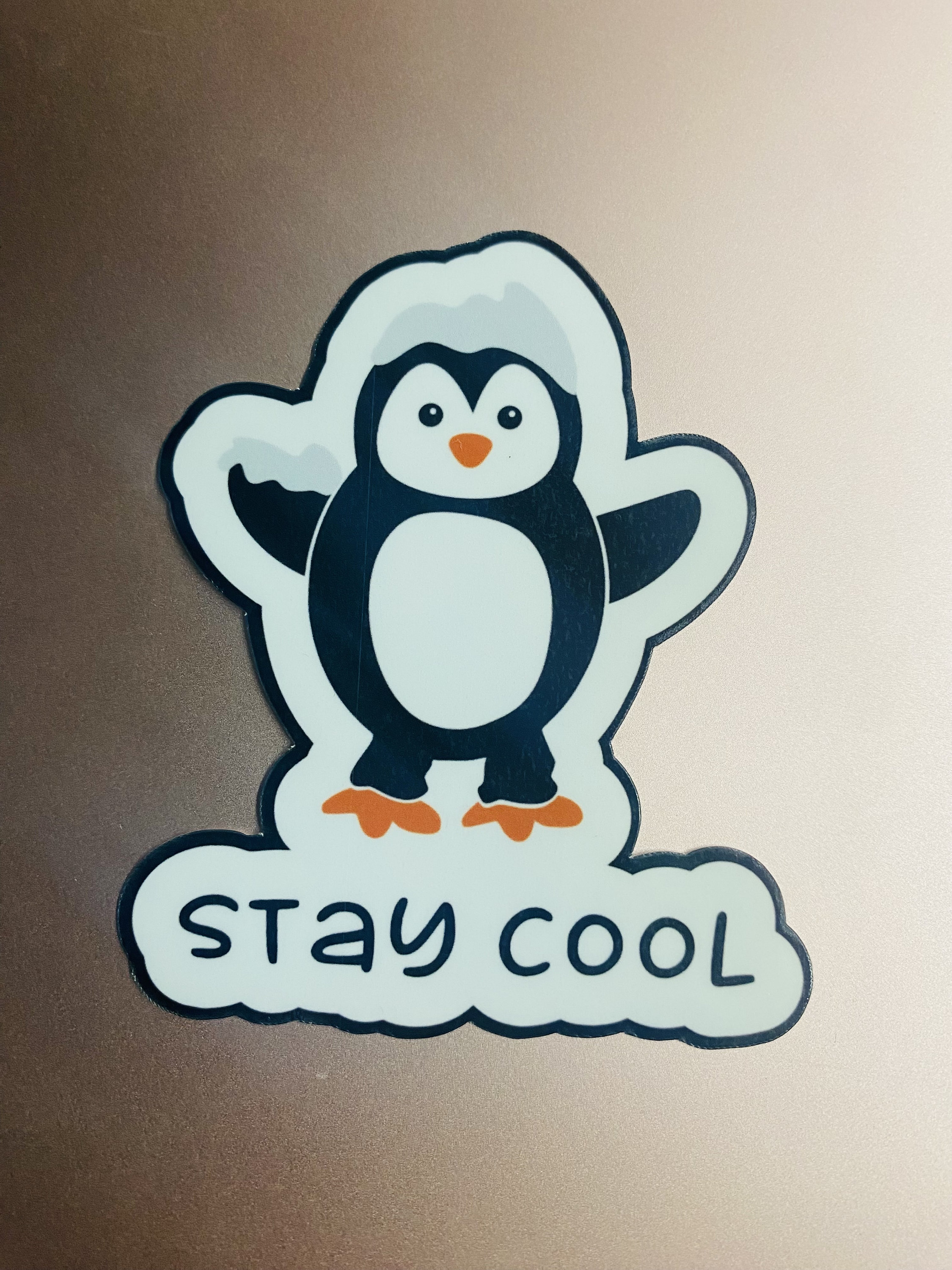Stay Cool Penguin Sticker | Gift for Wellbeing, Support, Positive ...