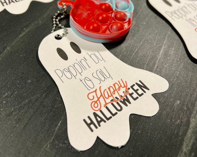 Printable Tag, Halloween, Pop It, Pop-it, Classroom Goodie - Etsy