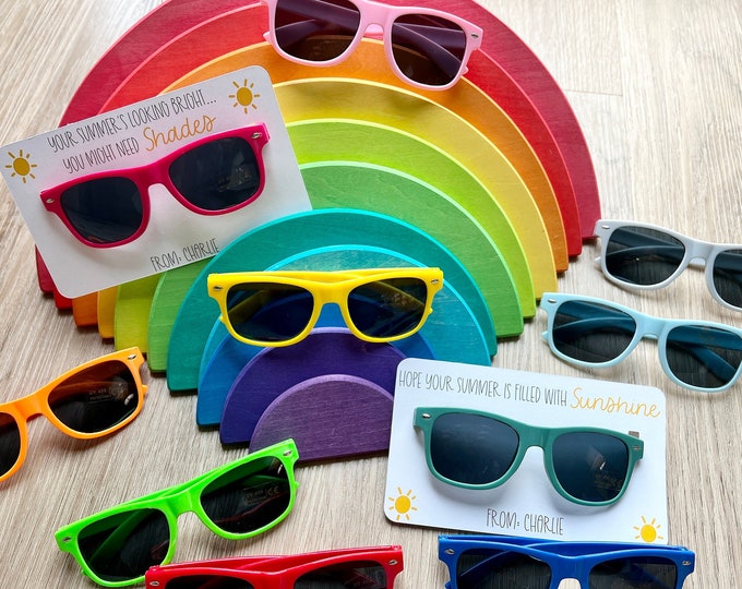 Kids Sunglass Favor, End of School Year, Last Day of School, Classroom ...