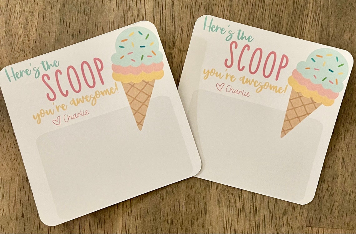 PRINTABLE TAG, Teacher Appreciation Week, Teacher Thank You, Ice Cream ...