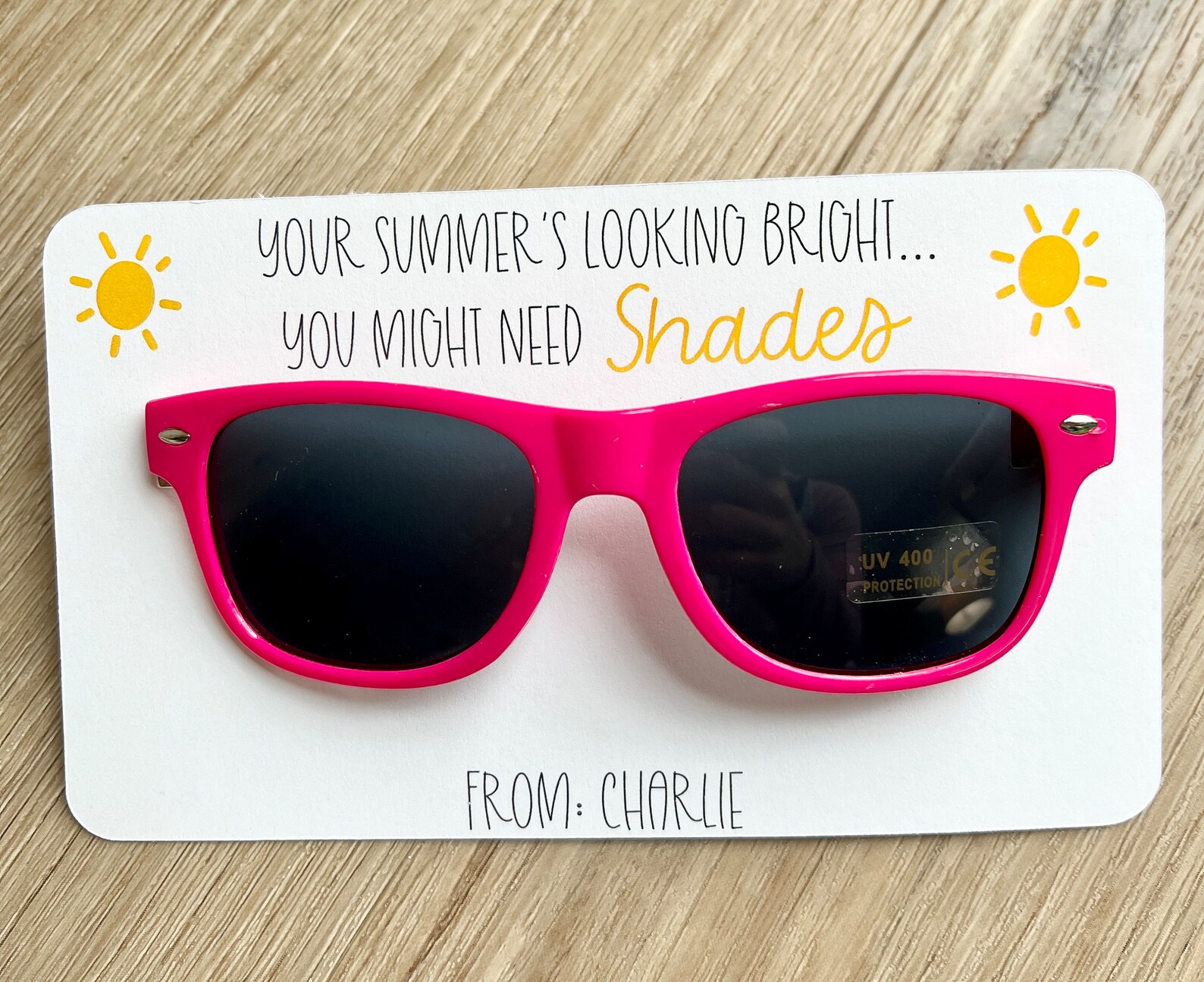 Kids Sunglass Favor, End of School Year, Last Day of School, Classroom ...