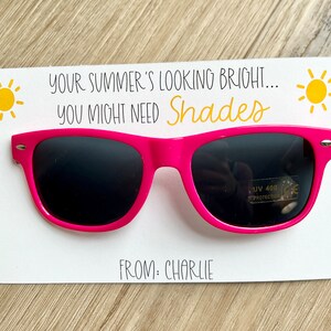 Kids Sunglass Favor, End of School Year, Last Day of School, Classroom ...