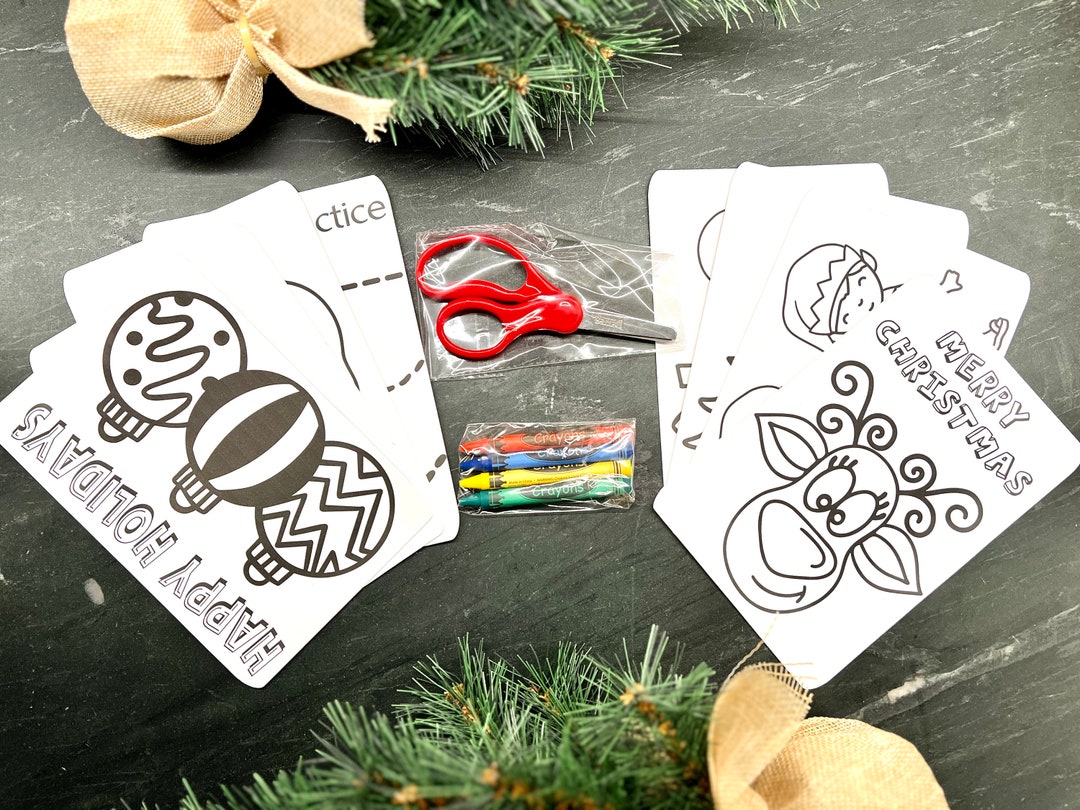 Christmas, Kids Activity, Coloring, Activity Pack, Classroom Favor ...