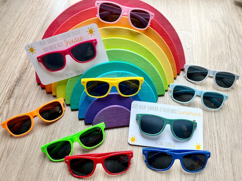 Kids Sunglass Favor, End of School Year, Last Day of School, Classroom ...