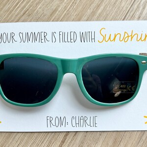 Kids Sunglass Favor, End of School Year, Last Day of School, Classroom ...