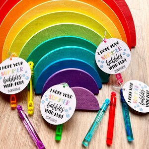 Bubble Wand Favor, End of Year, End of School Gift, Summer, Last Day of ...