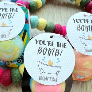 PRINTABLE TAG, You're the Bomb Tag, Teacher Appreciation Week, Teacher ...