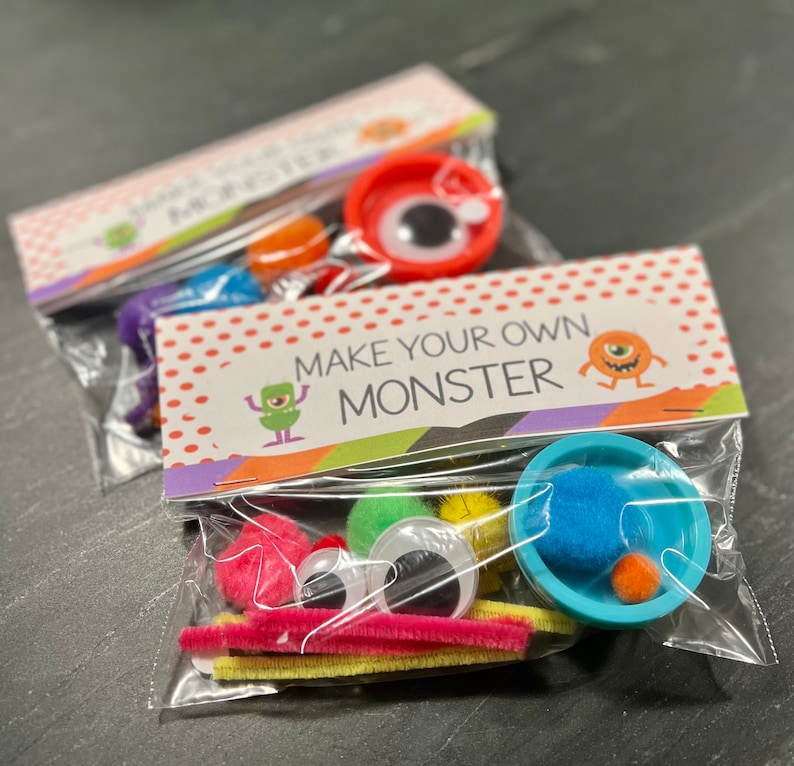 Halloween Play Doh Monster Kit, Candy Free Treat Bag - Etsy