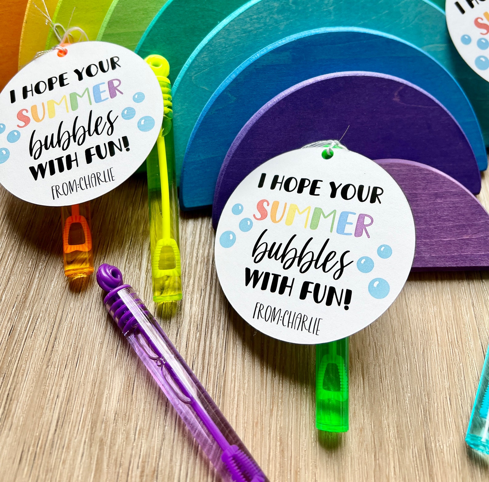 Bubble Wand Favor End of Year End of School Gift Summer - Etsy