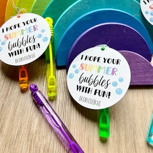 Bubble Wand Favor, End of Year, End of School Gift, Summer, Last Day of ...