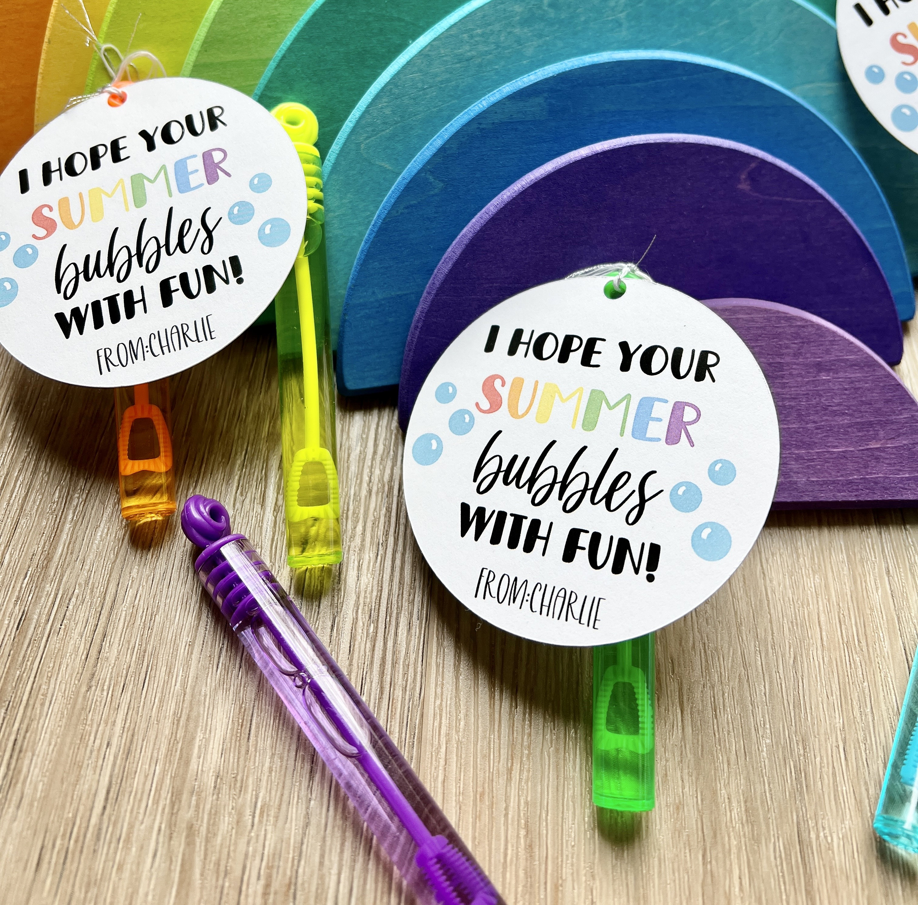 Bubble Wand Favor End of Year End of School Gift Summer - Etsy