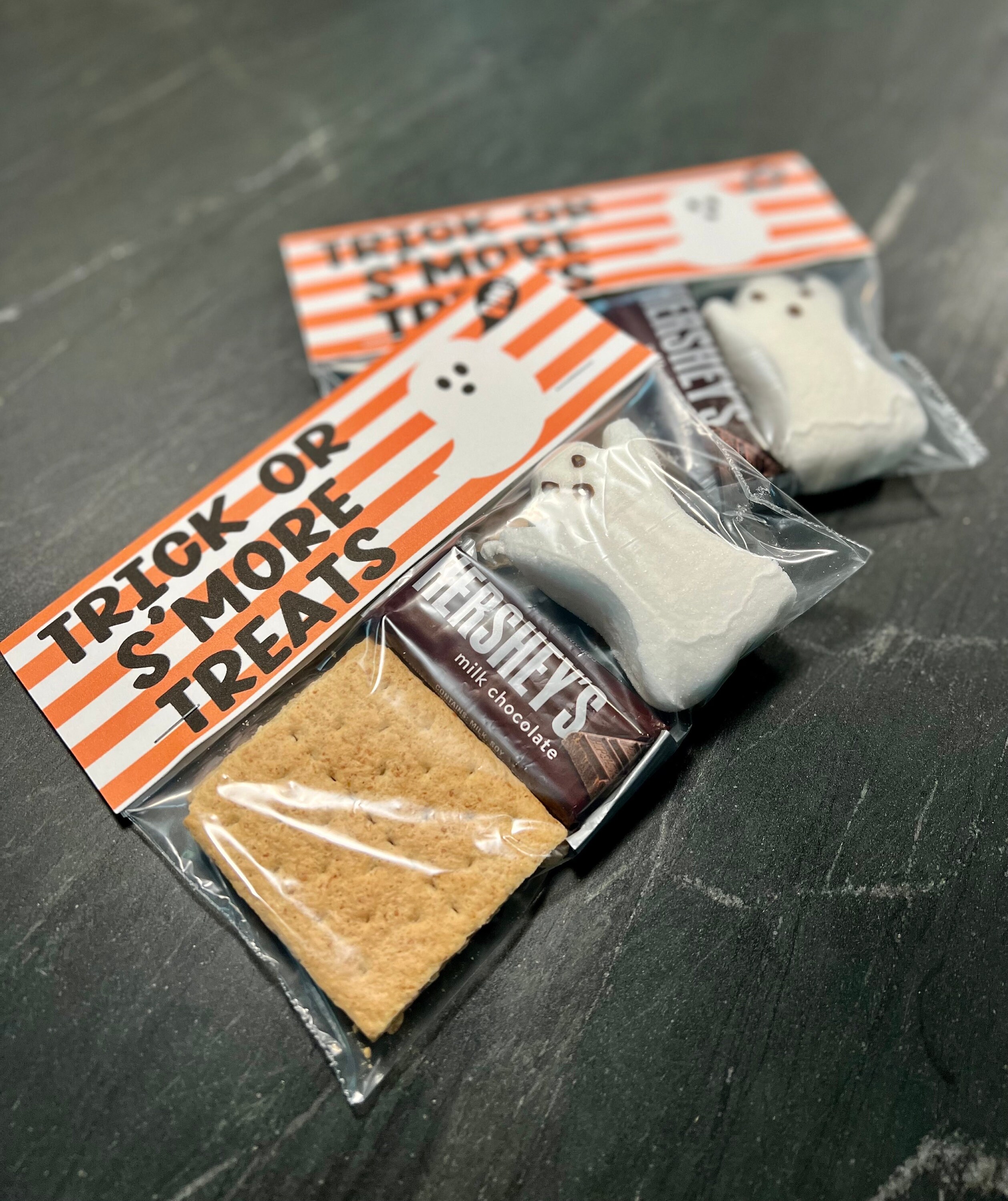 Printable Tag Halloween Smores Ghost Personalize - Etsy