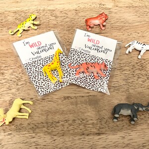 Valentine Favor, Wild About You, Candy Free, Treat Bag, Classroom Favor ...