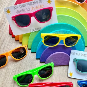 Kids Sunglass Favor, End of School Year, Last Day of School, Classroom ...