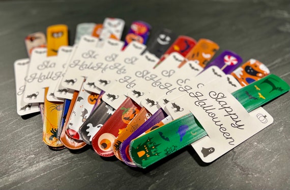 Printable Tag Halloween Slap Bracelet Classroom Goodie - Etsy