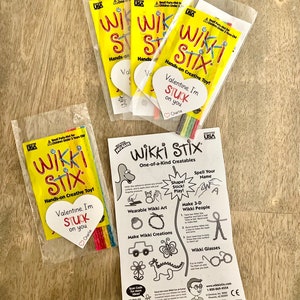 Valentine Favor, Wikki Stix, Candy Free, Classroom Favor, Valentine ...