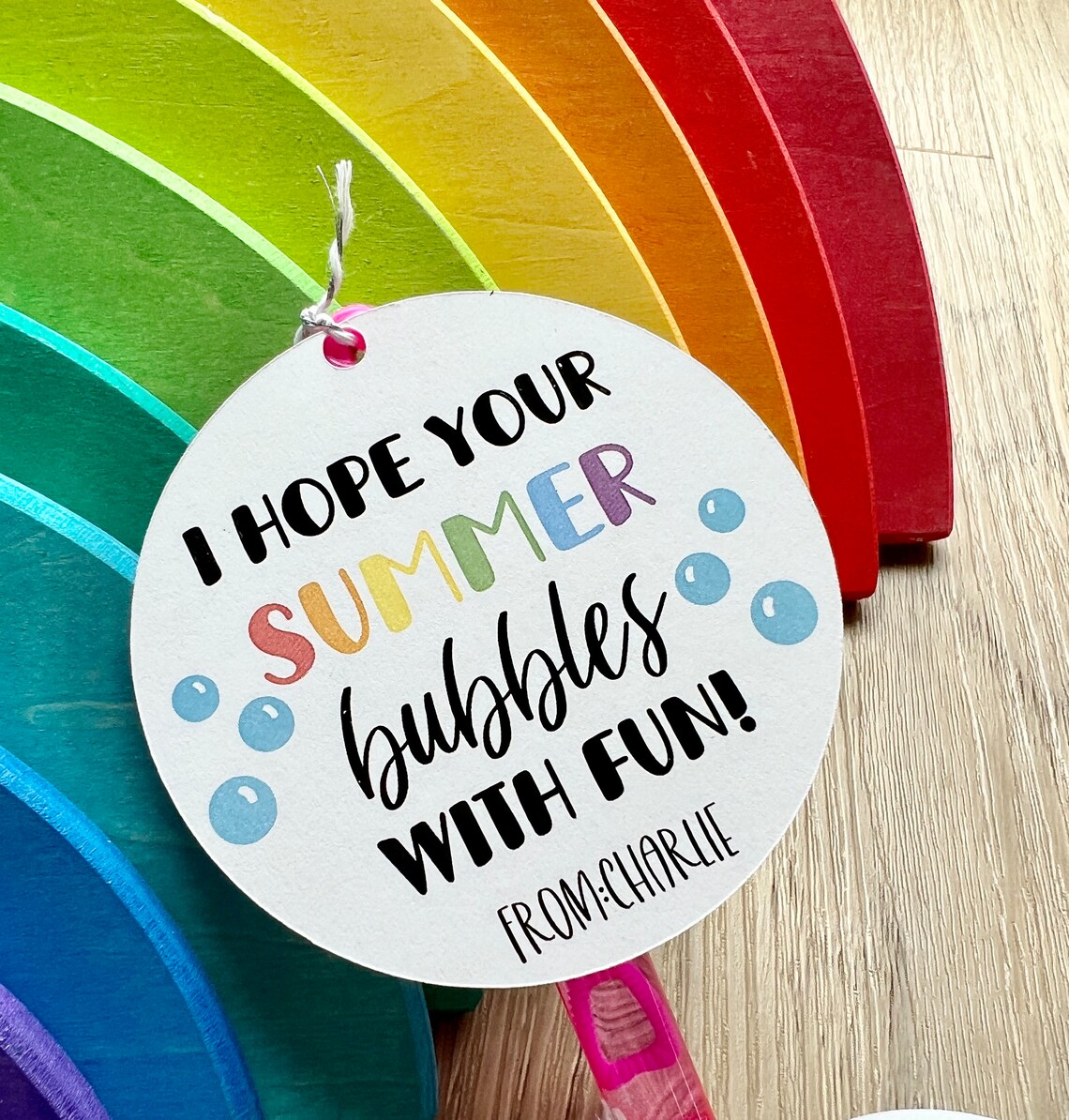 Bubble Wand Favor End of Year End of School Gift Summer - Etsy