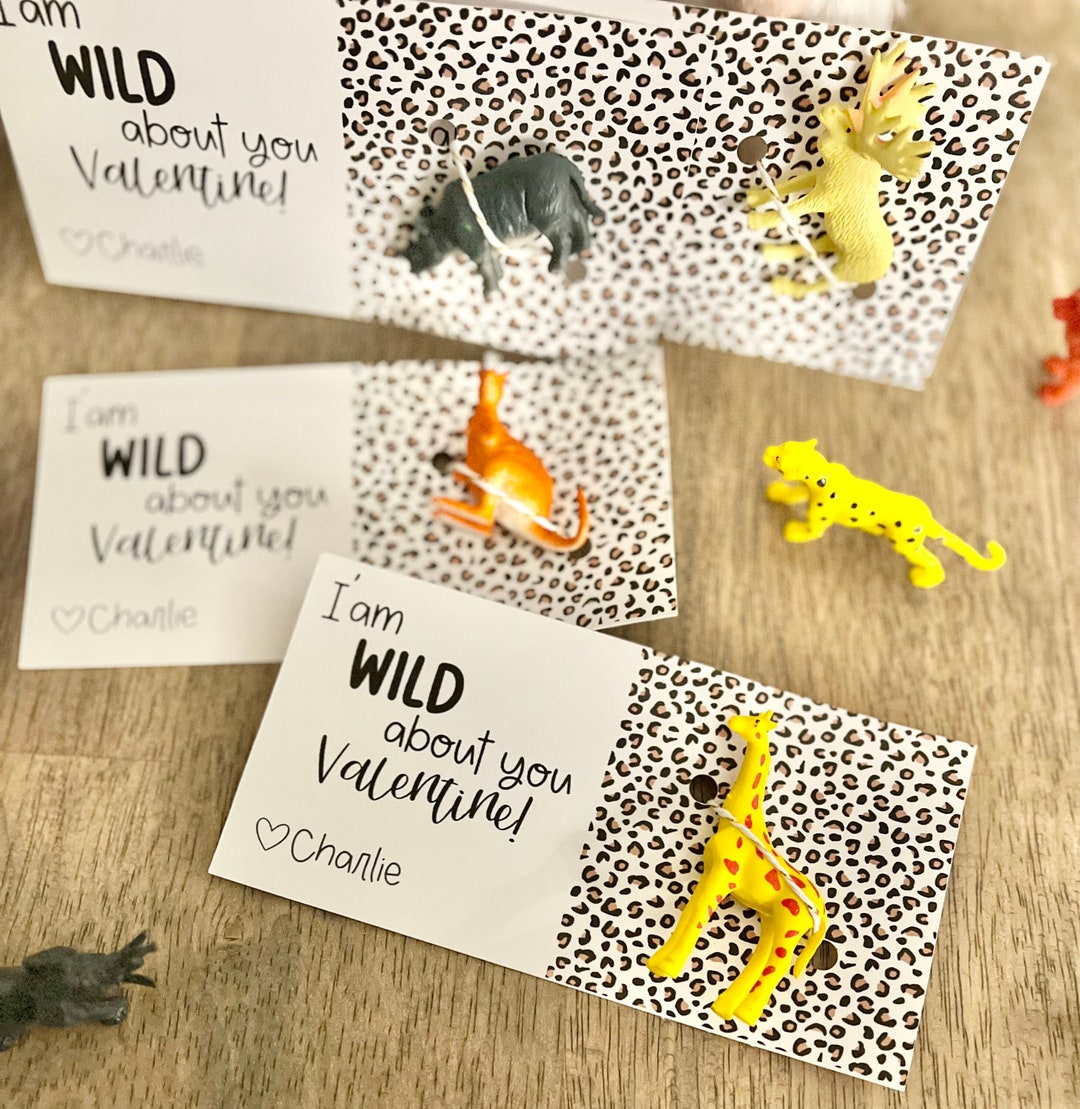 PRINTABLE TAG, Valentine Favor, Wild About You, Candy Free, Treat Bag ...