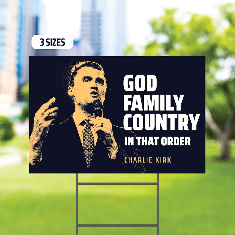 Charlie Kirk Yard Signs - Etsy