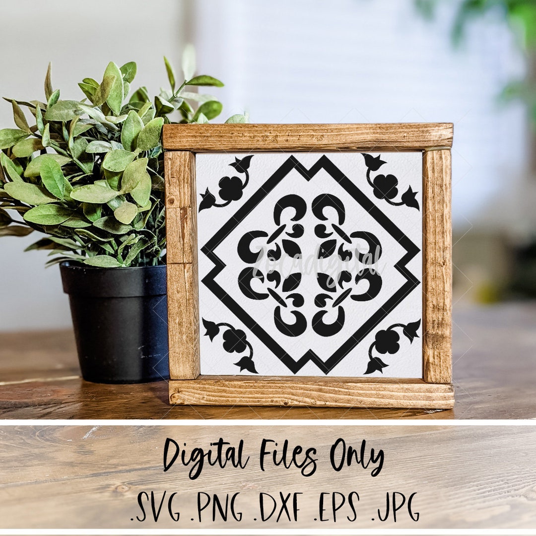 Digital Moroccan Tile Svg Png Jpg Dxf, Cut File for Cricut, Laser ...