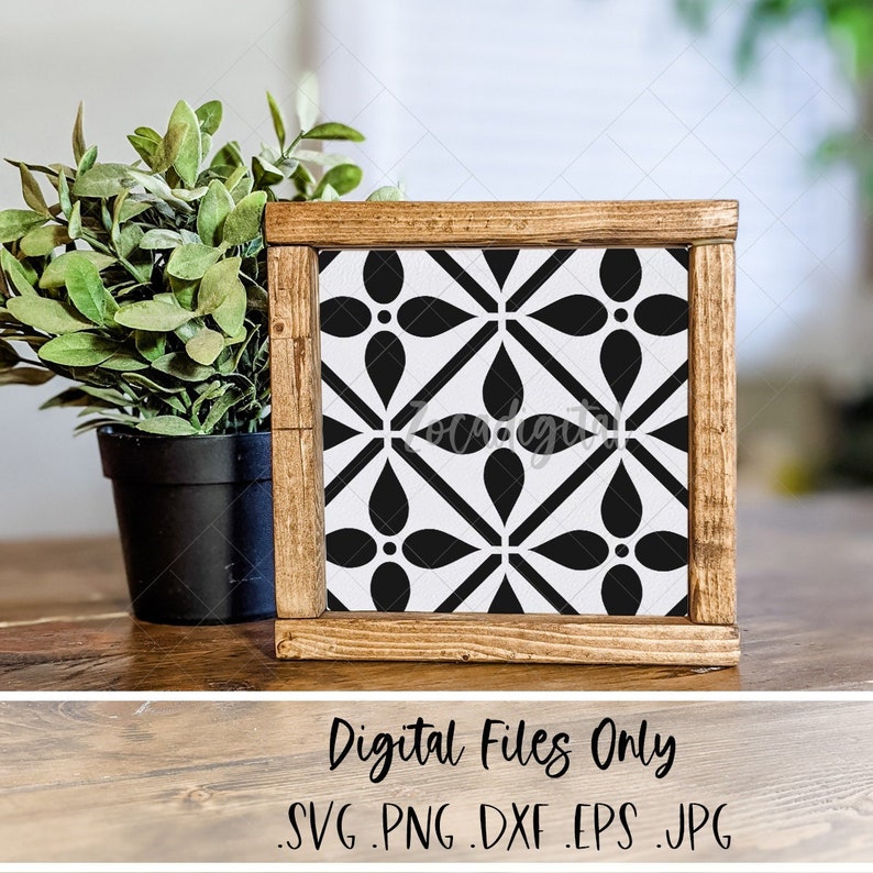 Digital Moroccan Tile Svg Png Jpg Dxf, Archivo de corte para Cricut ...