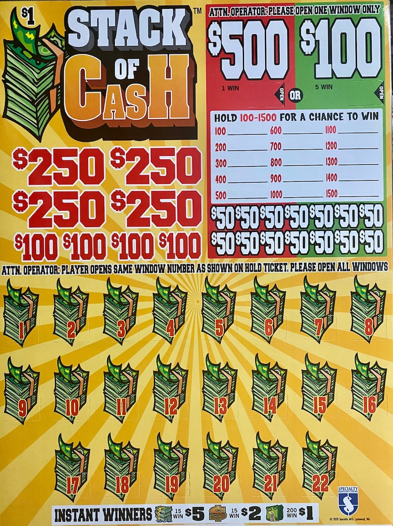 Assorted Cash Board Bingo Pull Tabs - 1 Box - Etsy