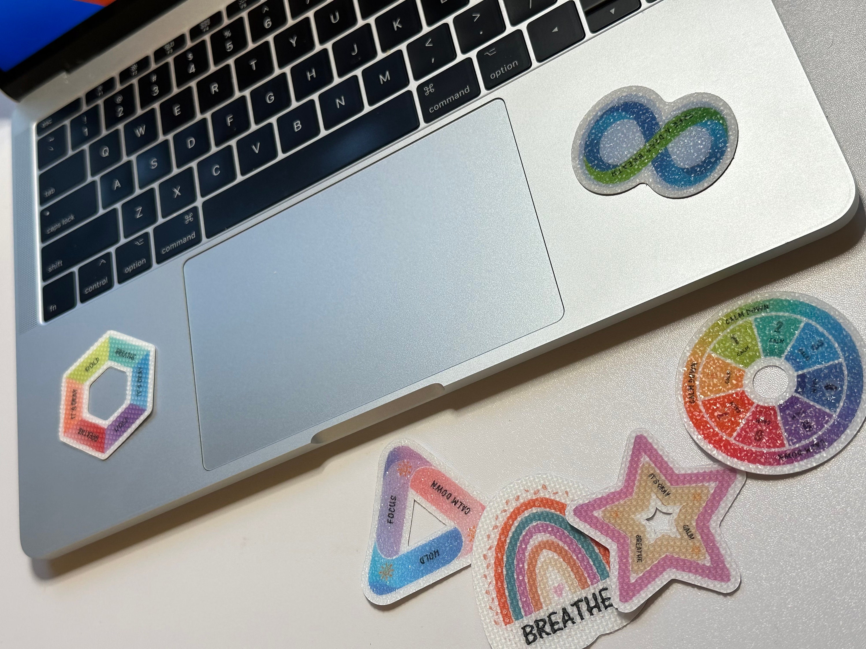 Calming Textured Sensory Stickers, Adhesives Fidget Textured Stickers ...