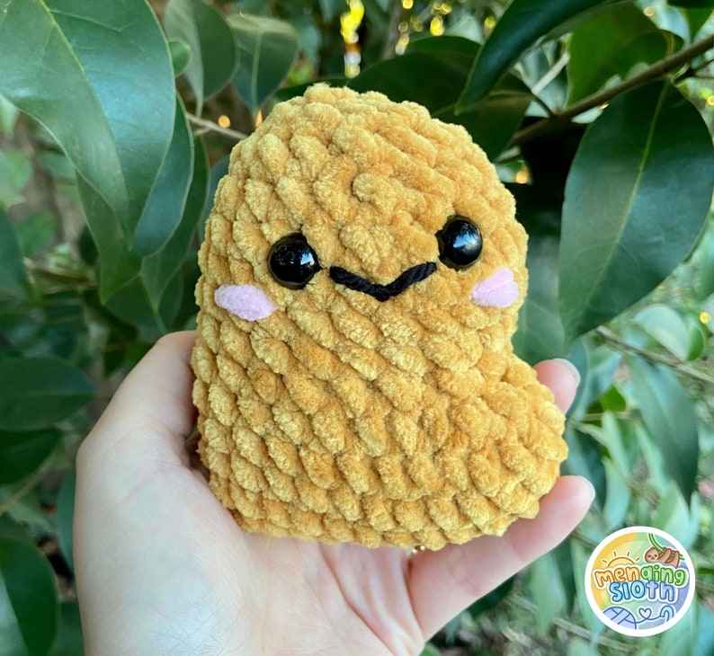 Chicken Nugget Plushie, Crochet Nugget - Etsy