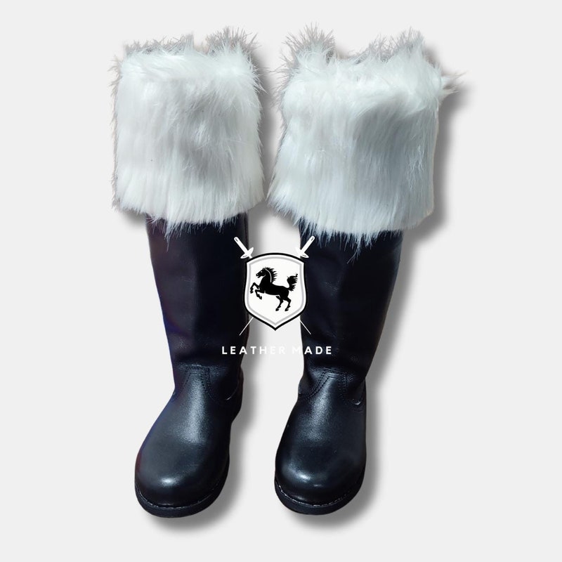 Leather Santa Claus Boots - Etsy