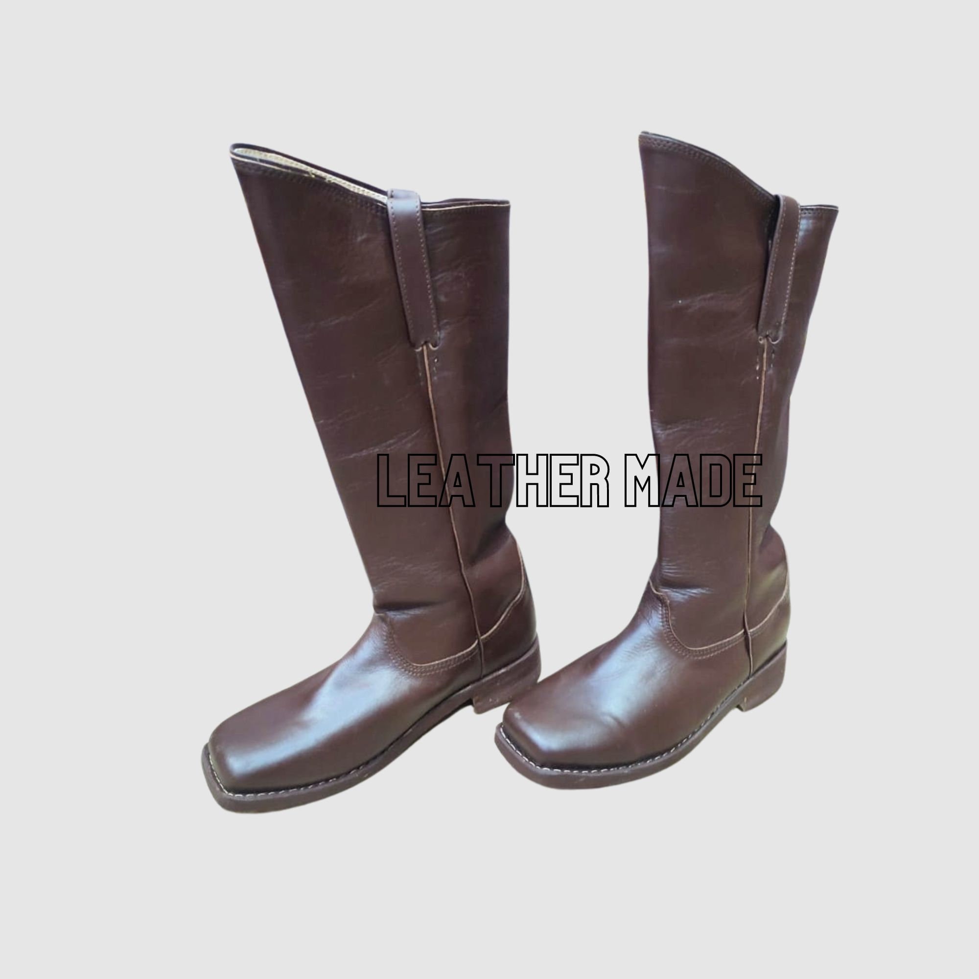 Handmade Leather Cavalry Boots: American Civil War Style | No Custom ...