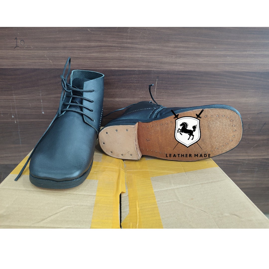 Handmade Leather Jefferson Brogans: Civil War Reenactment Shoes | No ...