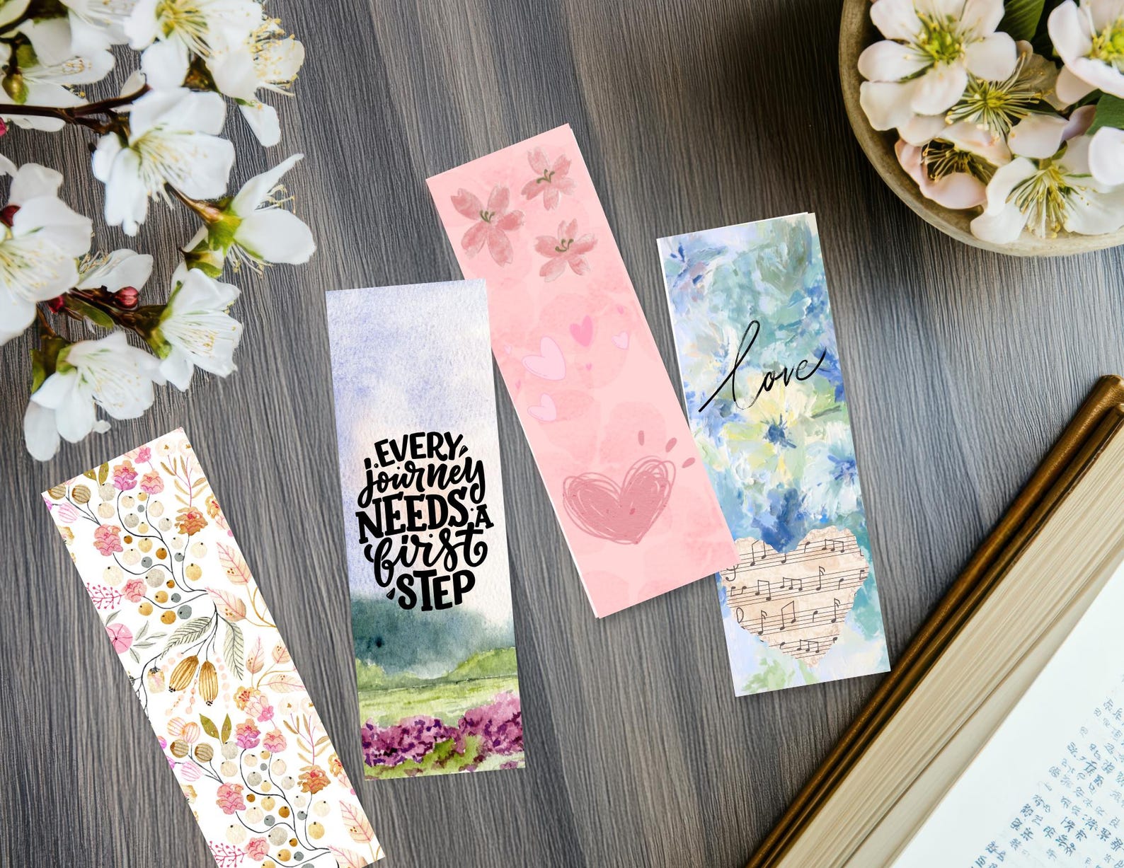 15 Printable Bookmarks, Assorted Designs (PDF Download!) - Etsy