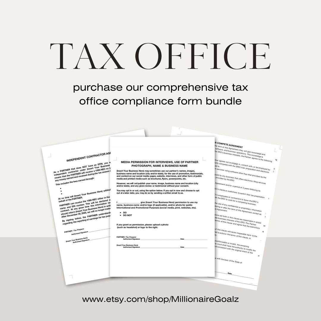 Ultimate Tax Forms for Tax Offices, Editable Tax Forms Bundle, Tax ...