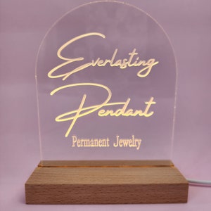 Permanent Jewelry Business Sign Custom Farmers Market Sign for Pop up ...