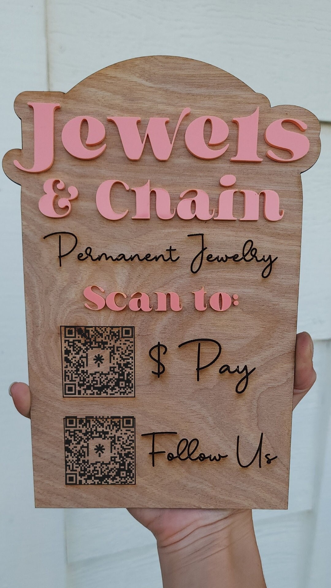 Permanent Jewelry Business Sign Custom Farmers Market Sign for Pop up ...