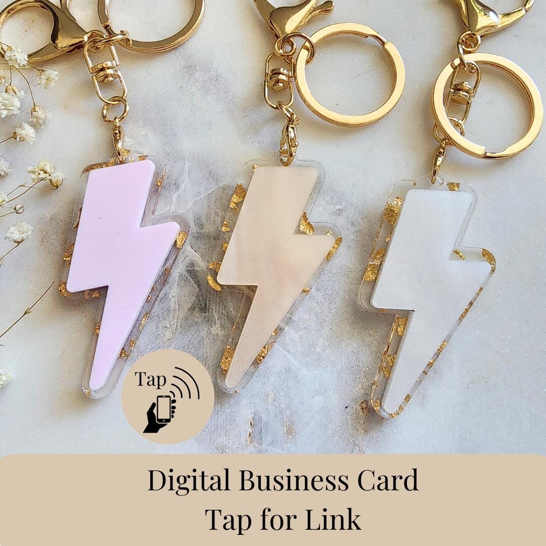 Smart Business Card NFC Keychain Personalized Small Business NFC Card ...