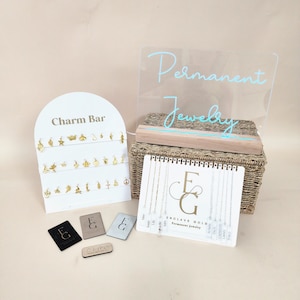 Charm Bar Display Stand for Permanent Jewelry Business Charm Bar ...