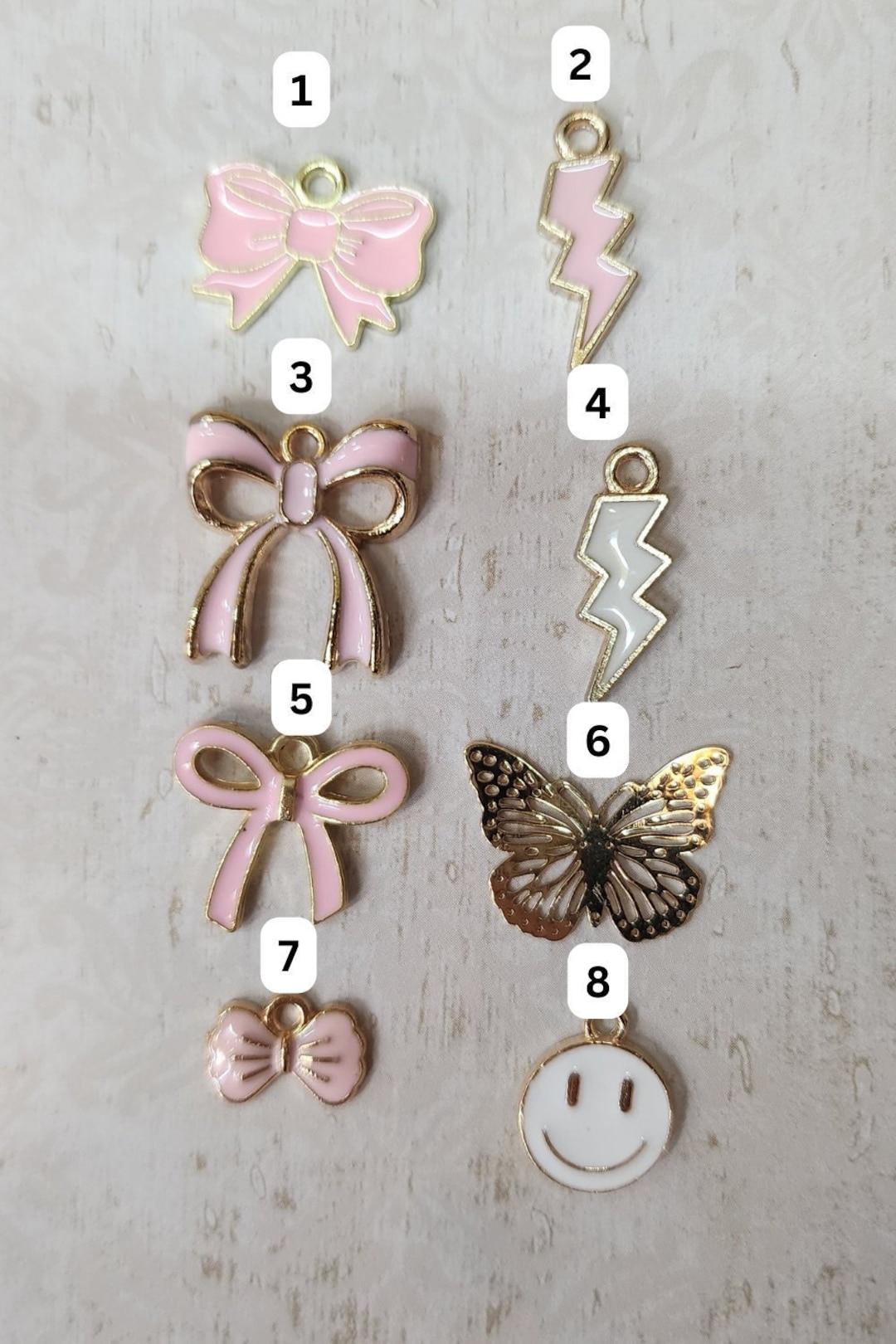 Retro Vintage Inspired Pink Bow Charm for Stanley Tumbler Charm Supply ...