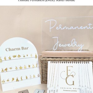 Charm Bar Display Stand for Permanent Jewelry Business Charm Bar ...