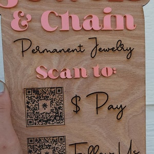 Permanent Jewelry Business Sign Custom Farmers Market Sign for Pop up ...