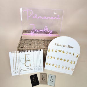 Charm Bar Display Stand for Permanent Jewelry Business Charm Bar ...