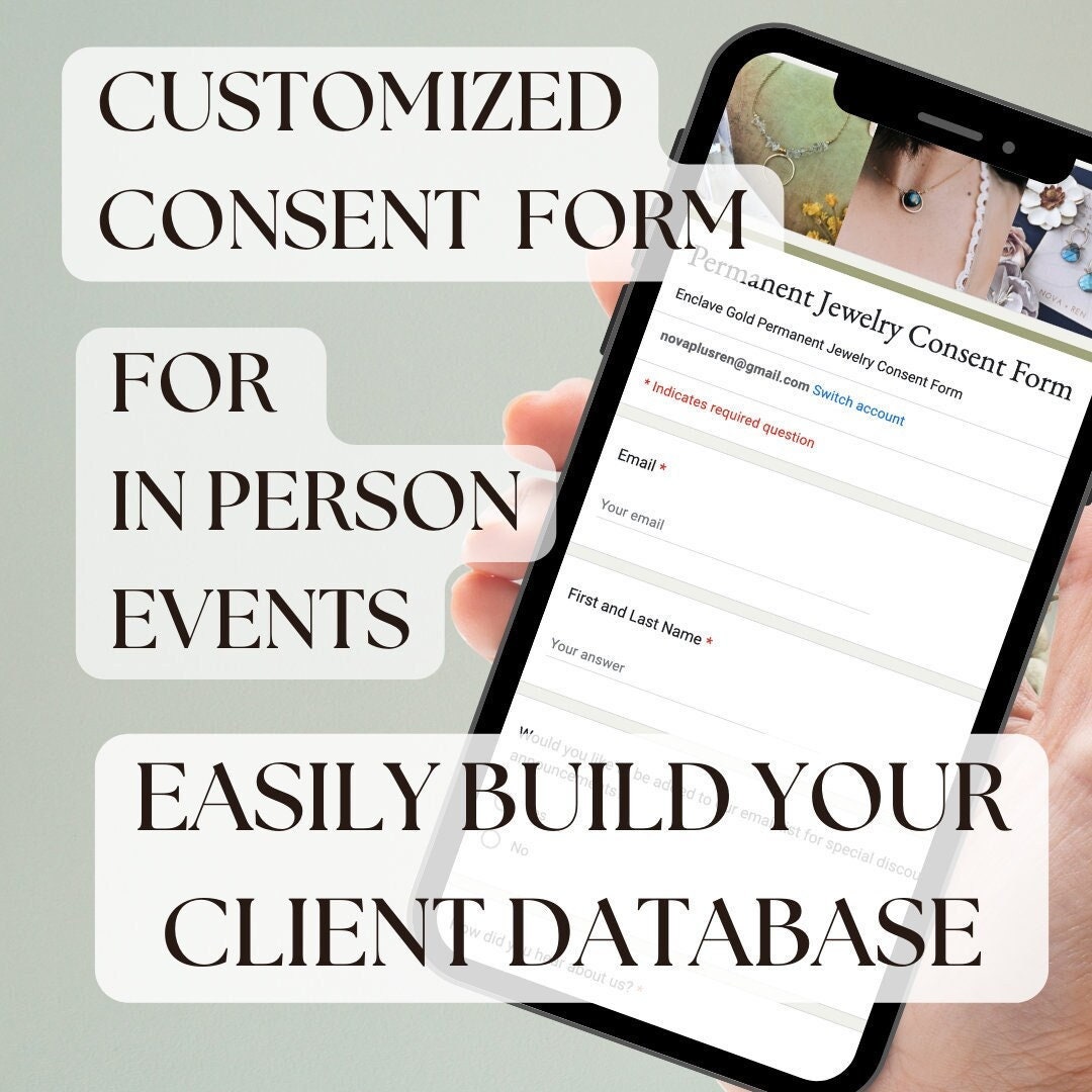 Easy Botox Consent Form Client in Take Form Custom Customer - Etsy
