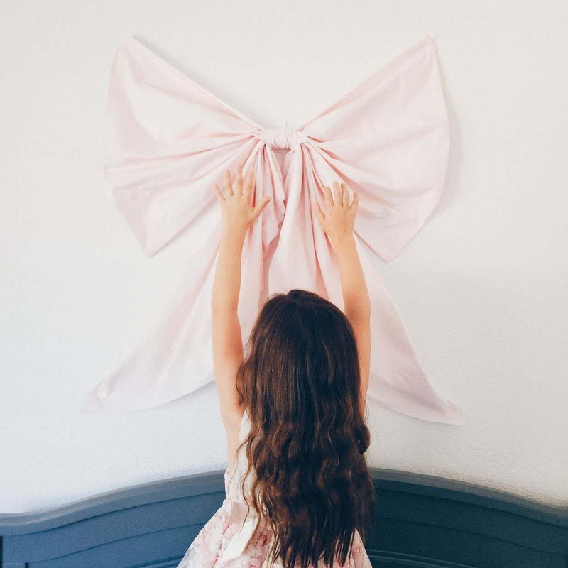 Large Pink Bow - Etsy