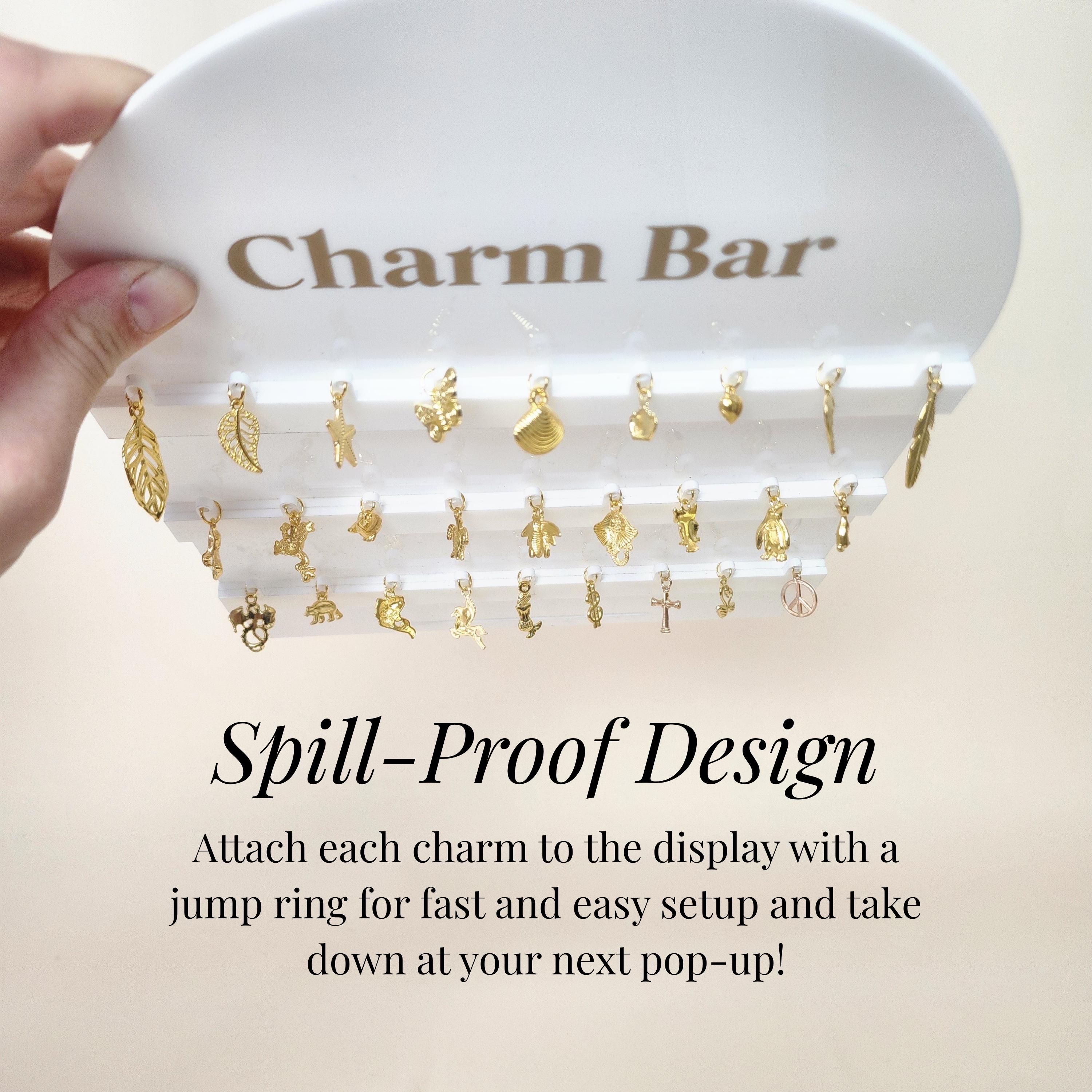 Charm Bar Display Stand for Permanent Jewelry Business Charm Bar ...